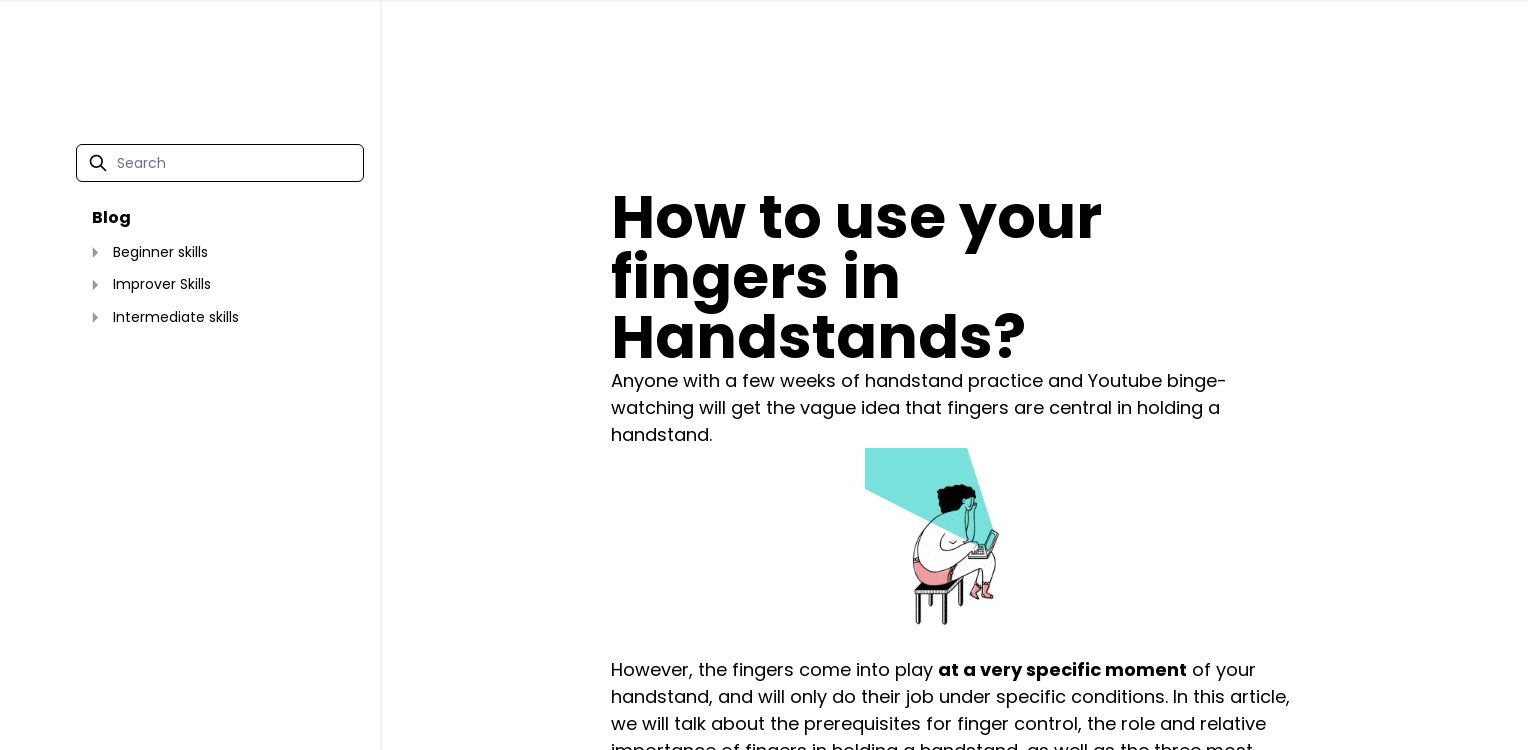 How to use your fingers