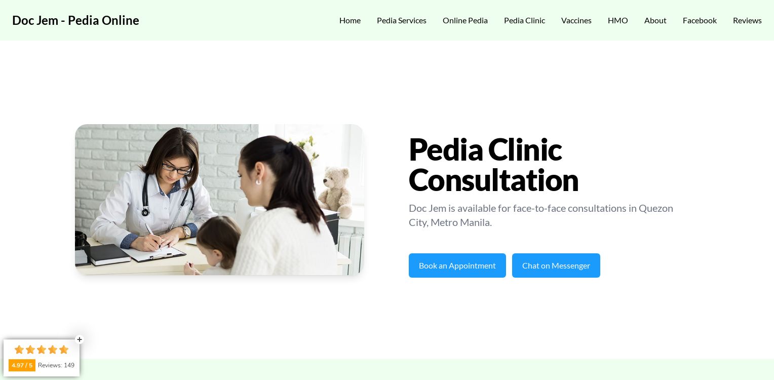 Clinic Pediatric Consultation