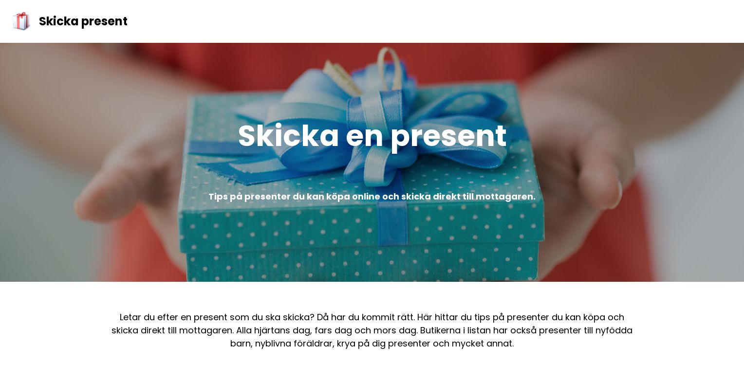Skicka present - massor med tips