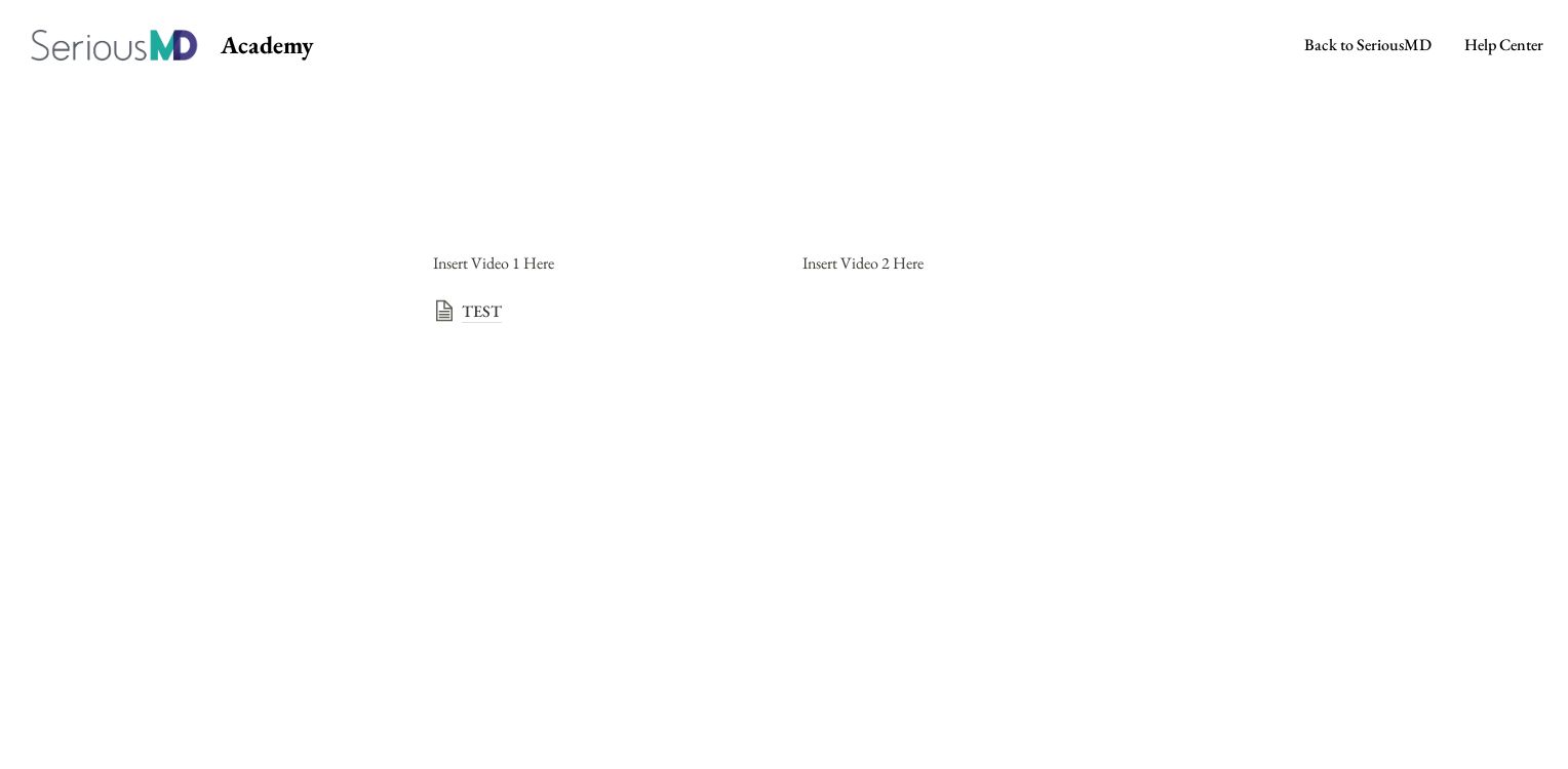 SeriousMD How-To Video Guides
