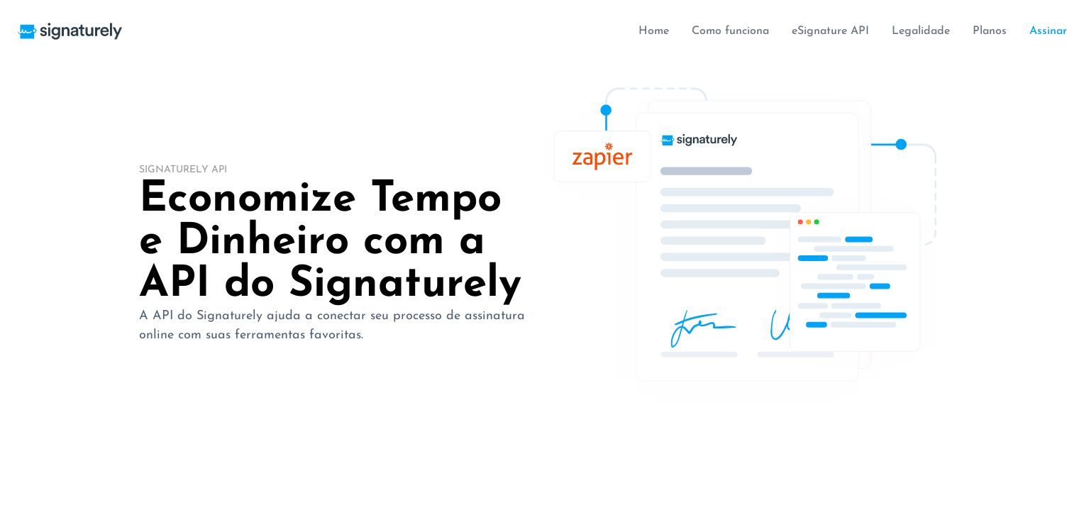API de Assinatura Eletrônica | Signaturely